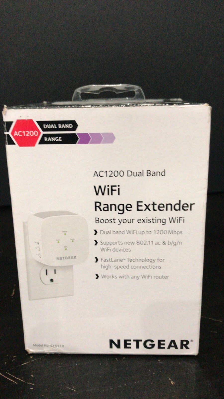 NETGEAR AC1200 WiFi Range Extender - White for sale online | eBay