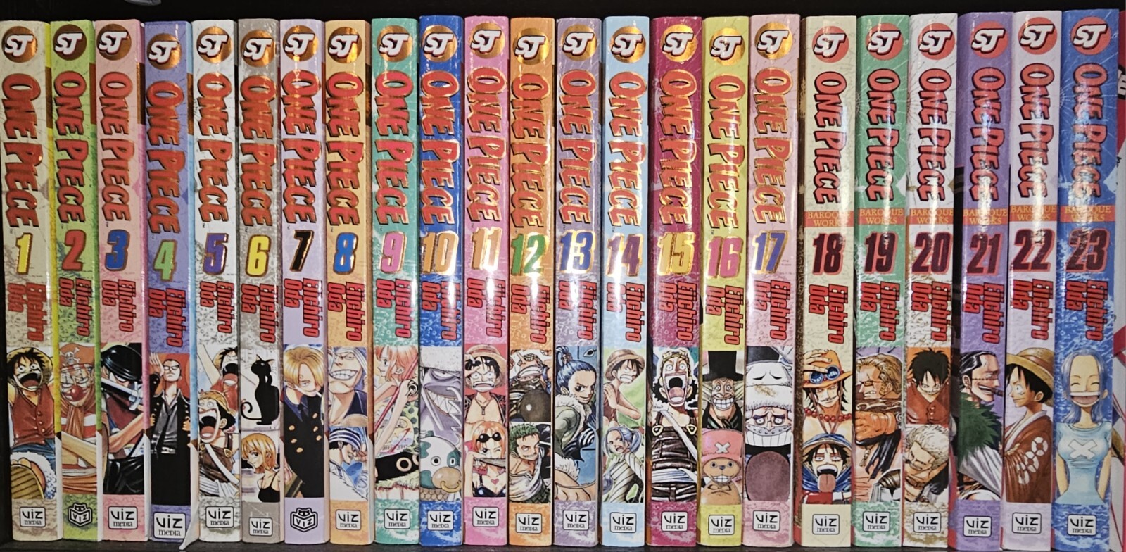 One Piece Manga Set 1-23 By Eiichiro Oda | Vol 1-17 early/first prints ...