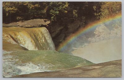 Cumberland Falls State Park Kentucky~Rainbow over Falls~Vintage ...