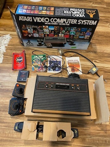 ATARI VIDEO COMPUTER SYSTEM MODEL CX-2600A – ORIGINAL BOX-1980 - VERY ...