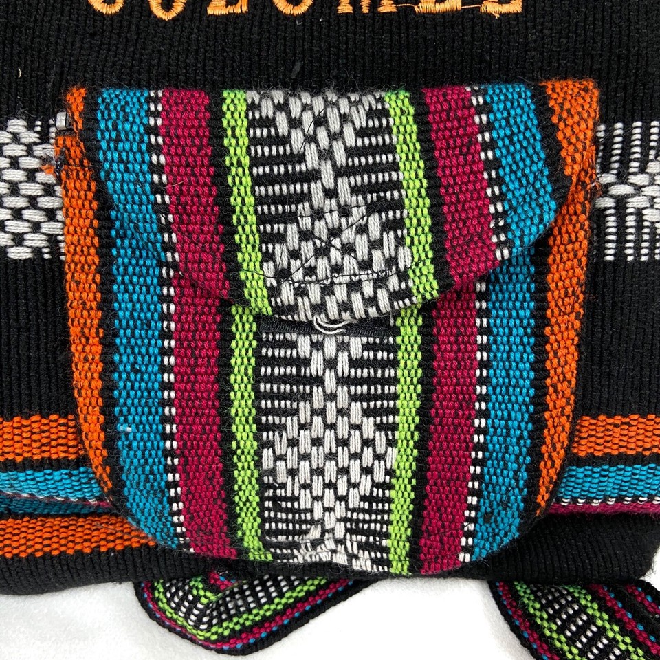 Cozumel Knapsack Colorful Drug Rug Bag Mexican Backpack Stripes | eBay