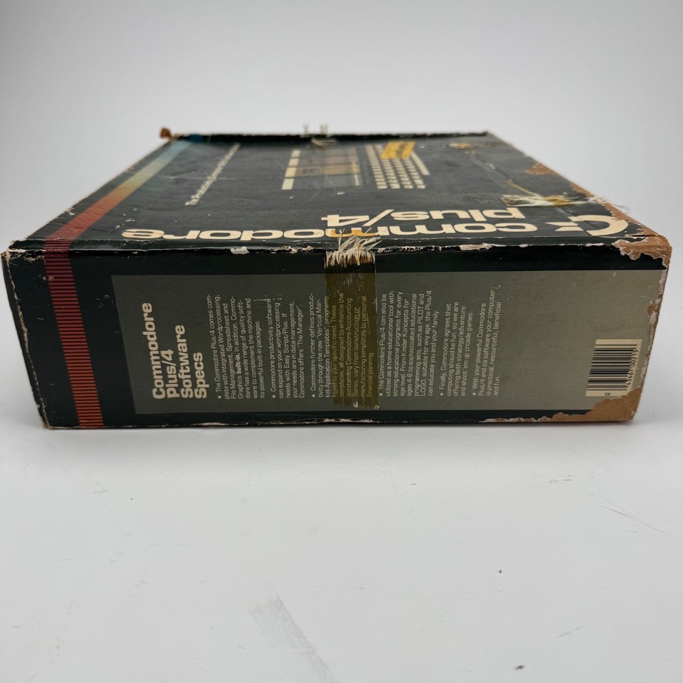 Commodore Plus/4 8-Bit Computer w/ Manual & Original Box Untested For ...