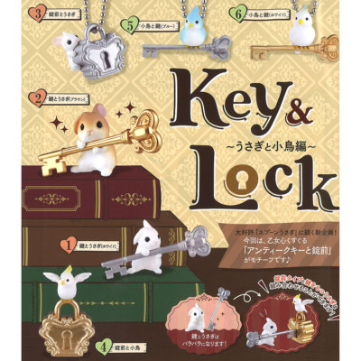 Key & Lock - Rabbit & Bird Version - Mini Figures Usagi Bunny Tori ...