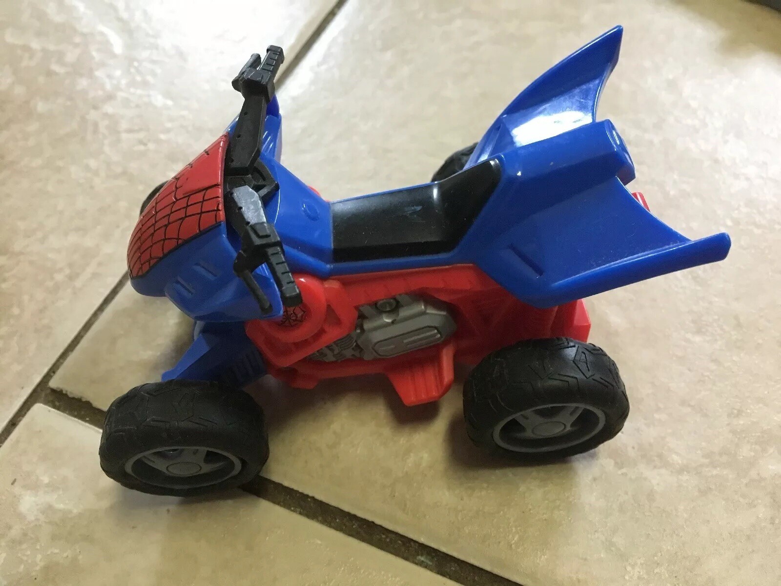 MARVEL Action Figure Spider-Man Four Wheeler Bike Go Racer Kids Toy 4 ...