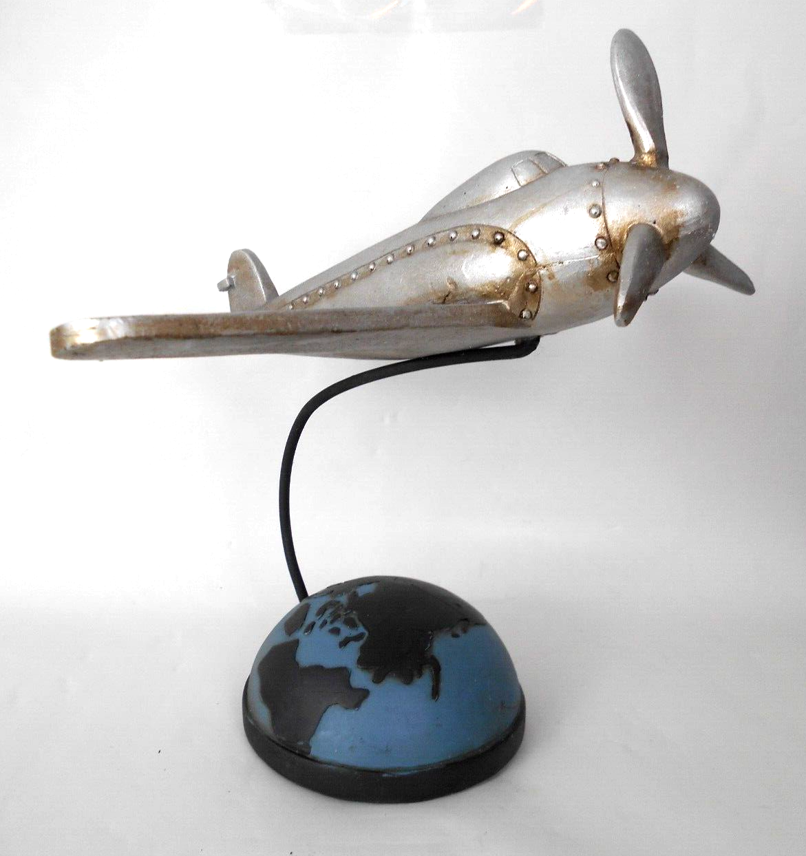 Airplane Desk Display Decor 1 Propeller Rustic Plane Model Shelf Decor ...