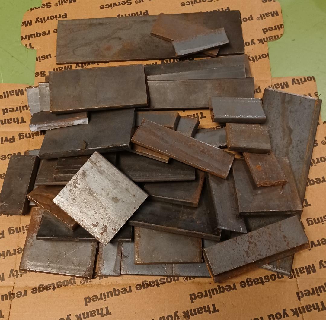 Mix lot 9+ lbs A36 Blacksmith flat iron metal plate bar steel 1/8 1/4 1 ...