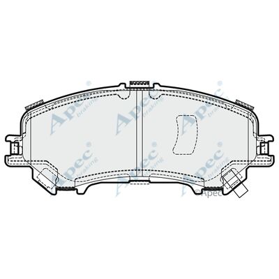 Brake Pads Set Front PAD2032 Apec D10604BA0A 410601596R D10604CA0A ...