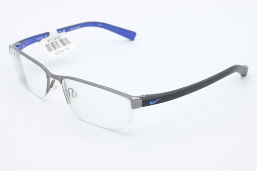 NIKE 8098 078 GUNMETAL BLUE AUTHENTIC FRAMES EYEGLASSES 56-16 | eBay