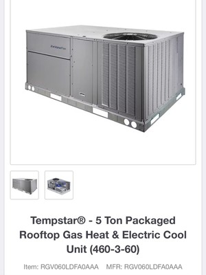 HVAC Units - 3 Ton Package Unit