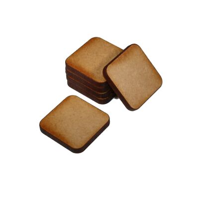 ROUNDED SQUARE 45mm NATURAL MDF BASES for Roleplay Miniatures | eBay UK