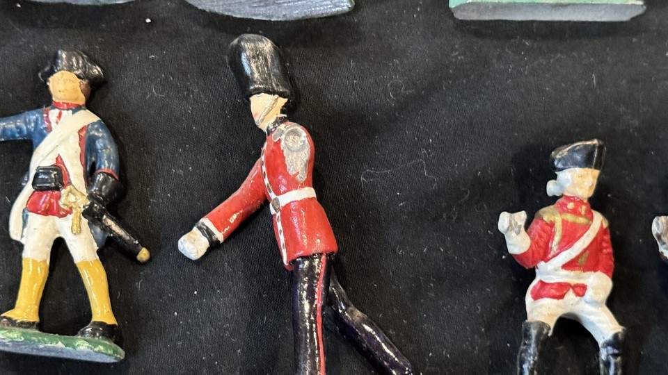 49 Vintage figurines Pewter Soldiers Native American WW1 Horseback Lot ...