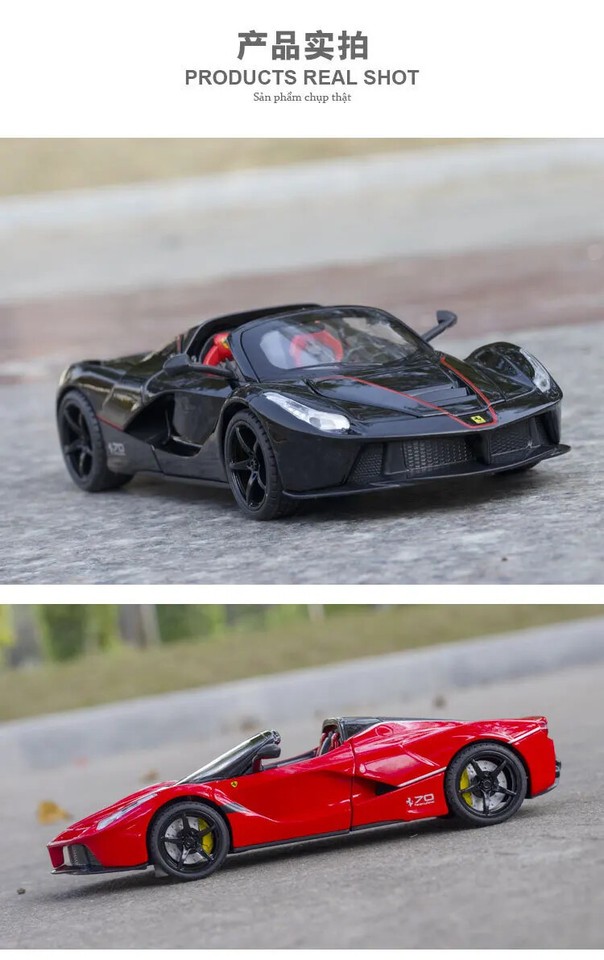 1:22 Ferrari Laferrari convertible Racing Diecast Car Model Simulation ...