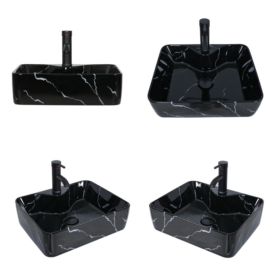 24" Modern Bathroom Vanity Cabinet Vessel Sink Set w/ Drawer Mirror ...