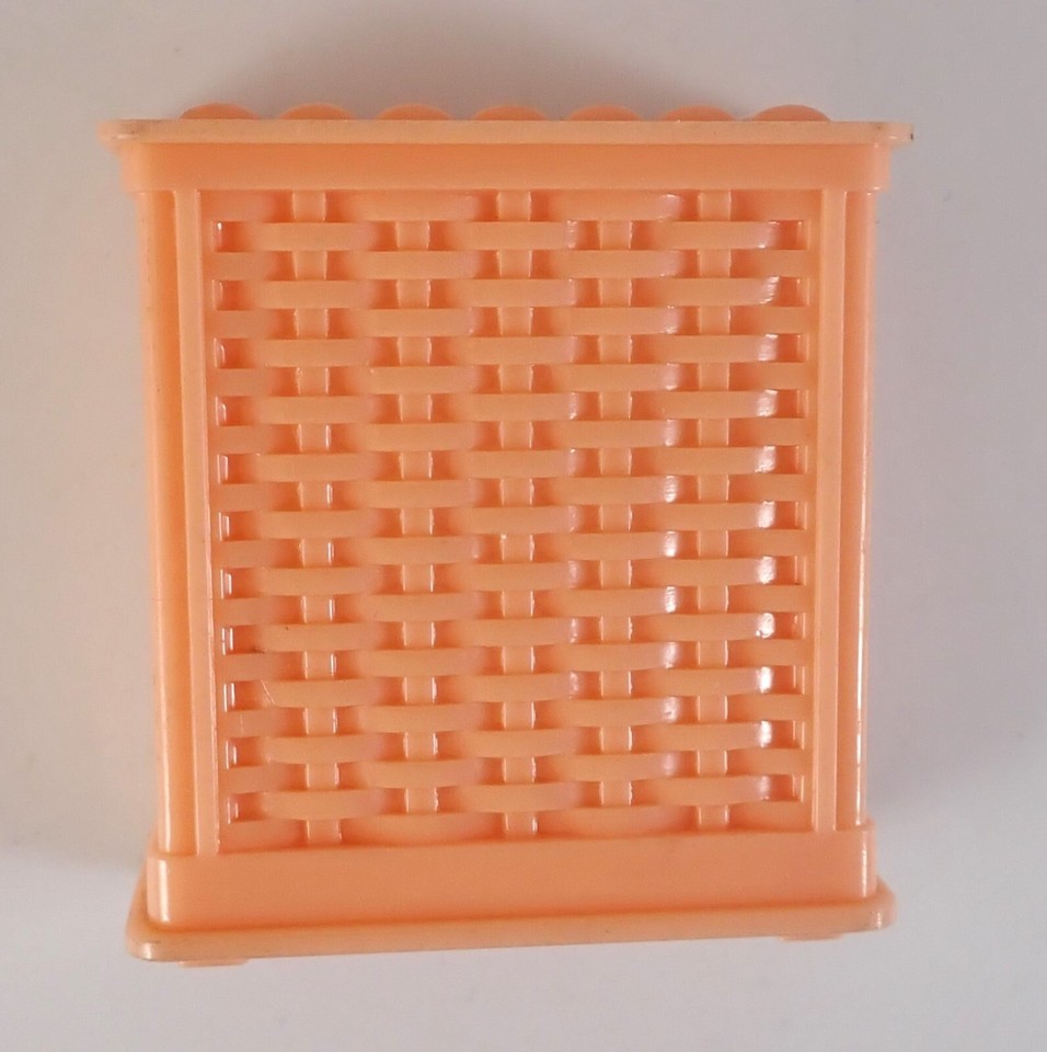 Marx Marxie Mansion Salmon Bathroom 4 pc Garden Bathtub Toilet Hamper ...