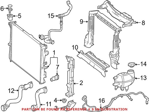 Genuine OEM Radiator Support Baffle for Mercedes 2535050530 | eBay