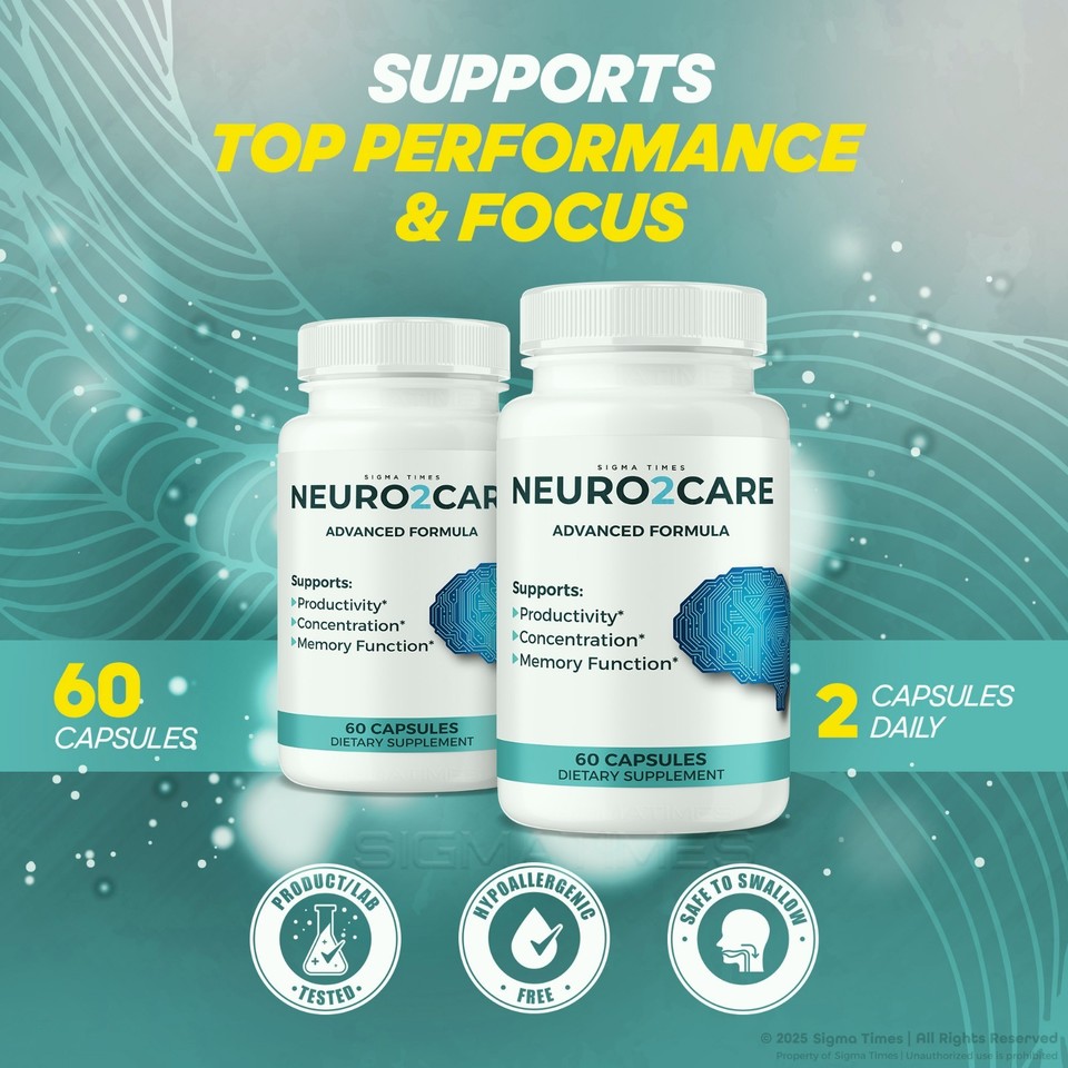 Neuro2Care, Neuro 2 Care Premium Nerve Health Support Supplement - 2 ...