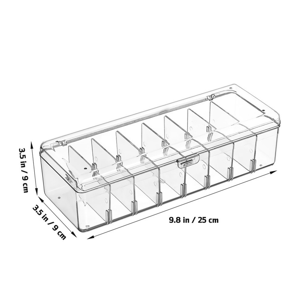 2 Pcs Cable Organizer Boxes Cord Box Organizer Clear Cable Case Cable ...