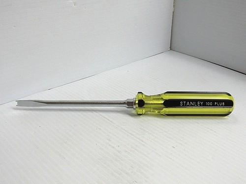 NEW STANLEY 100 PLUS STANDARD SLOTTED SCREWDRIVER 66-166 66166 | eBay