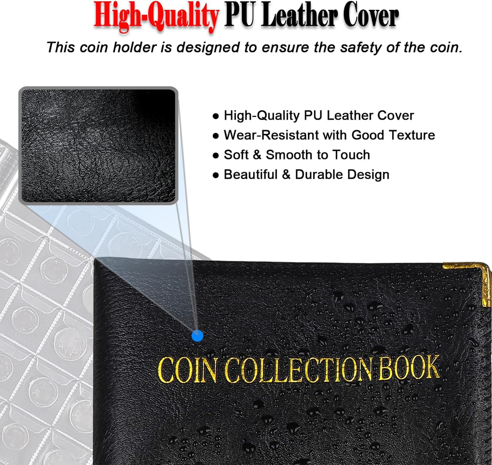 480Pocket ~Coin Collection Storage Book Album Money Holder~Coins Folder ...