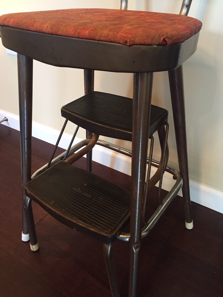 Vintage Mid Century 50s Ames Maid Step Stool Chair Kitchen Retro | eBay