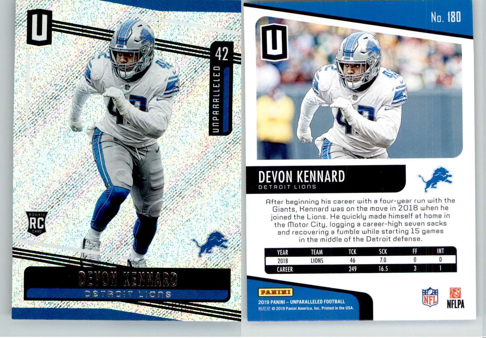 Devon Kennard 2019 Unparalleled #180 USC Lions RC Rookie | eBay