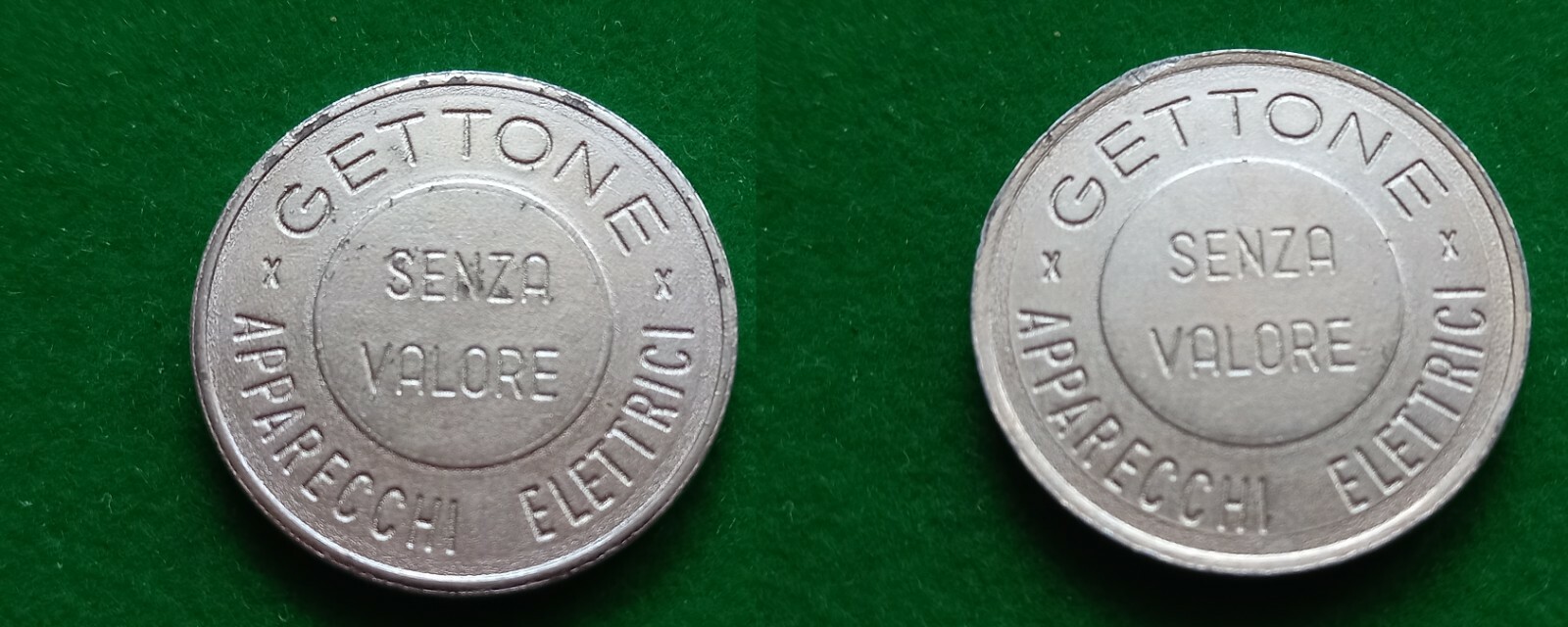 GETTONE TOKEN JETON VINTAGE APPARECCHI ELETTRICI SENZA VALORE #48 | eBay
