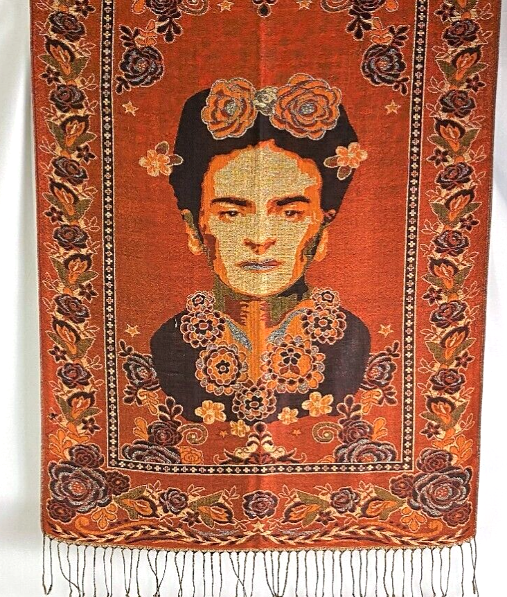 Frida Kahlo - Mexican Rebozo/Shawl (Orange) | eBay.de