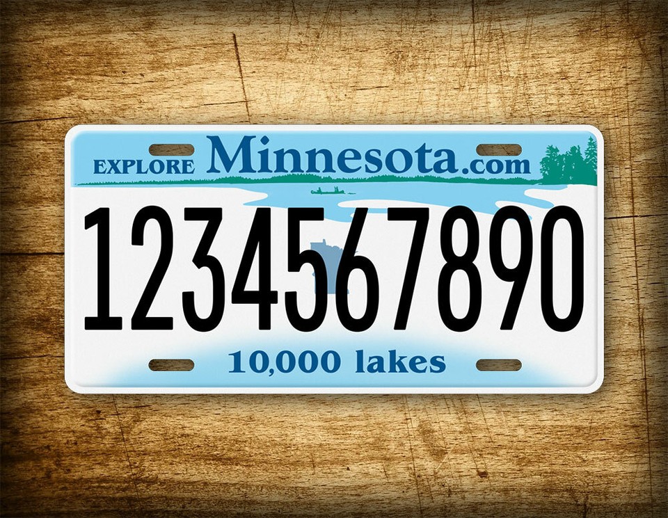 Custom Minnesota Novelty State License Plate MN Replica Personalized ...