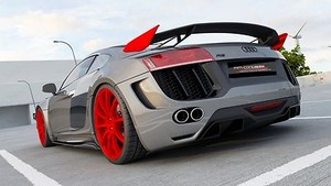 Widebody Kit for Audi R8 V8 V10 GT Plus LMX breitbau BODYKIT DTM Bumper ...