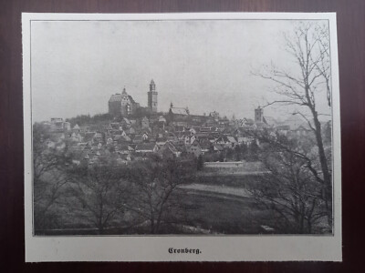 Kronberg, Cronberg, clipping, Abbildung, 1908 | eBay.de
