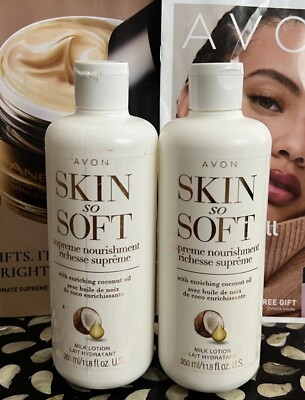 2-Avon Skin So Soft SUPREME NOURISHMENT Coconut Lotion 11.8 oz | eBay
