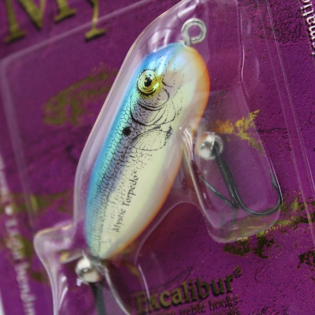 Heddon Mystic Torpedo Excalibur Treble Hooks X036003M-D Blue/White ...