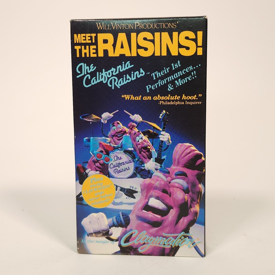 The California Raisins - Meet the Raisins (VHS, 1989) Will Vinton ...
