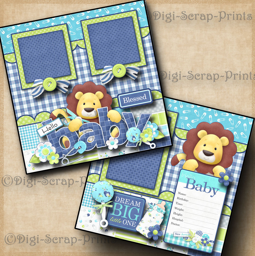 Baby Scrapbook Printables Sweet Shoppe Designs Making Your Memories