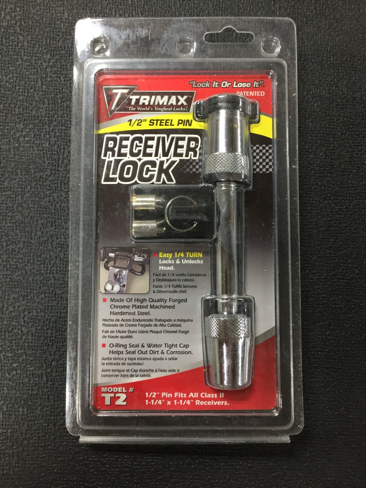 Trimax - T2 - Machined-Hardened Steel Locking Pin, Chrome | eBay