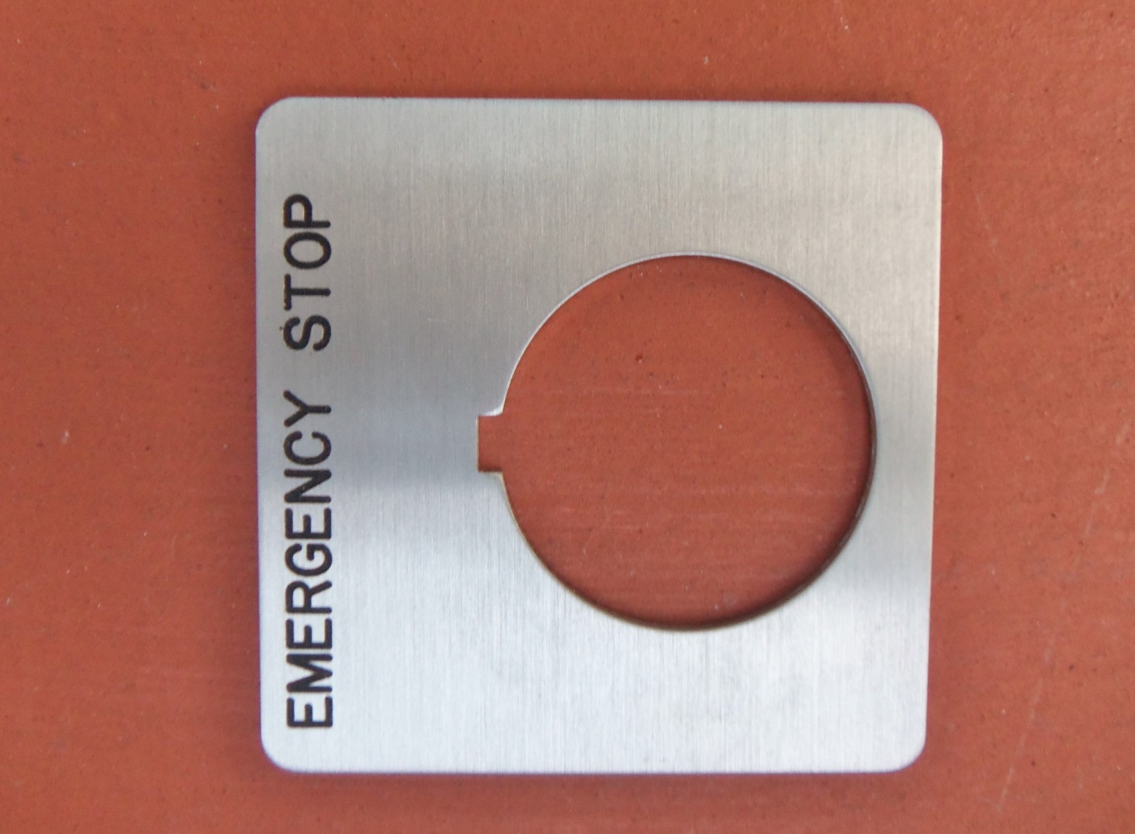EMERGENCY STOP Legend Plate NEW | eBay