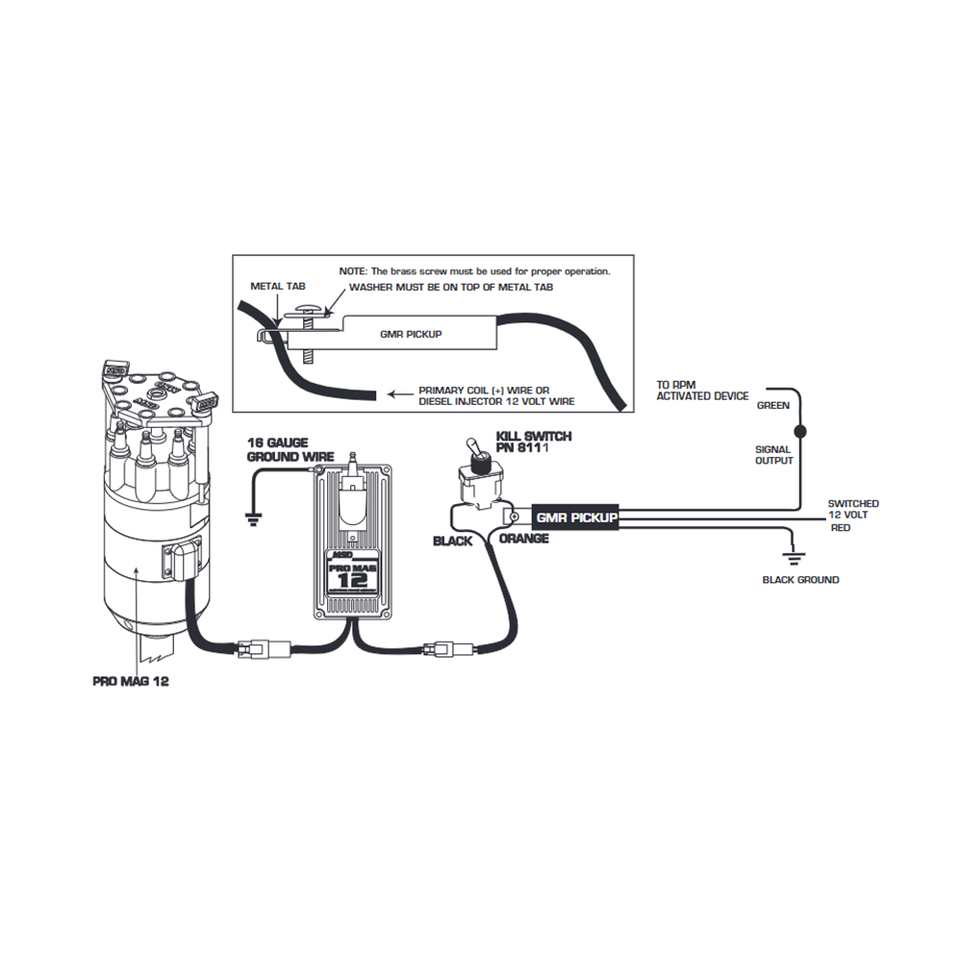 MSD Ignition Tach Signal GMR Giant Magneto Resistive Pickup #8918 | eBay