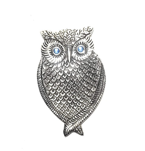 Metal Handicraft Owl Shape Incense Stick Holder Stand For Home Temple ...