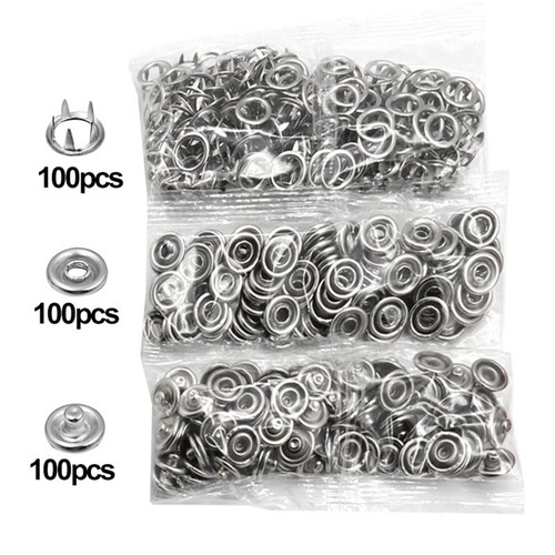 Essential FiveClaw Snap Button Set for DIY Clothes 100 Sets of Grommet ...