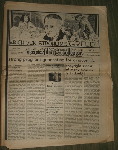 Classic Film Collector Spring 1976 Victor Animatograph, Lost Horizon ...