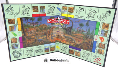 1998 Monopoly Junior Dig’n Dinos Board Game Replacement Board Part Only ...
