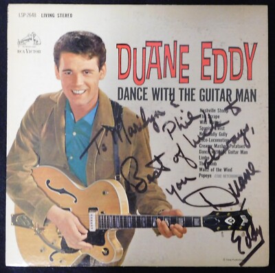 Duane Eddy Guitarist Signed Dance With The Guitar Man LP Album JSA ...