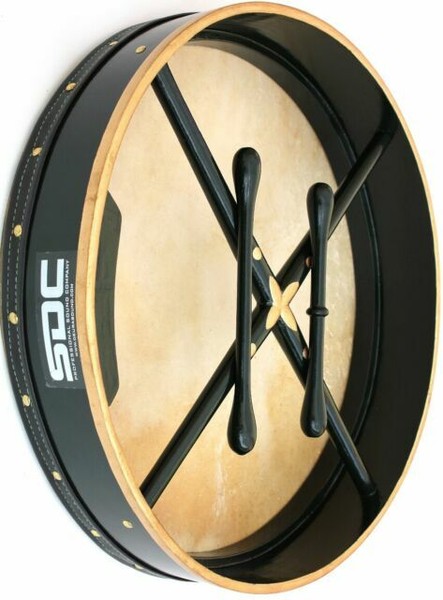 Bodhran Drum Irish Celtic 18 Inch Green Drums Case Bag 2 Tippers for ...