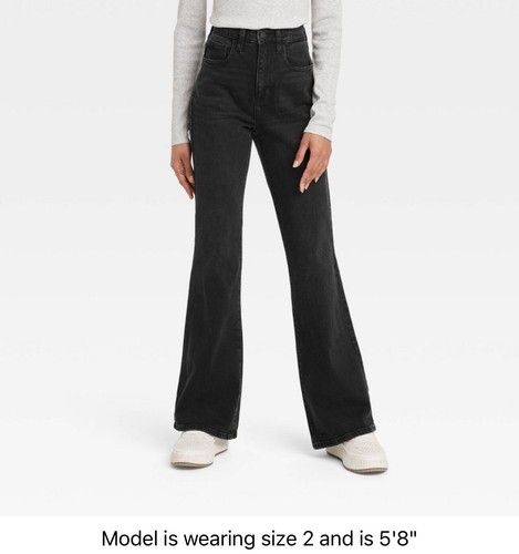 Women's High-Rise Flare Jeans - Universal Thread Black Regular 8 | eBay