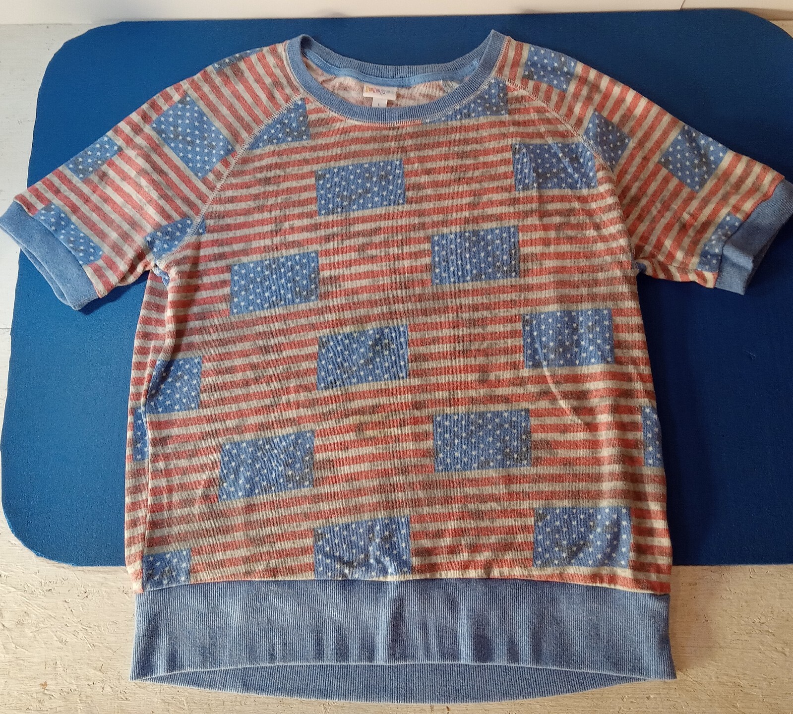 Lularoe Jane Shirt American Flag Patriotic Womens Size L | eBay
