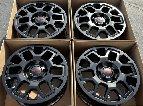 17” Toyota Tacoma 4Runner Satin Black Factory OEM TRD Offroad Wheels ...