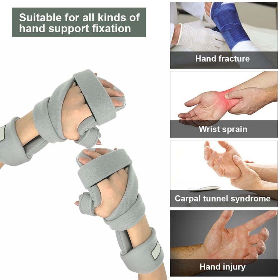 2Pc Adjustable Resting Hand Splint Stroke Hand Splint for Sprain Finger ...