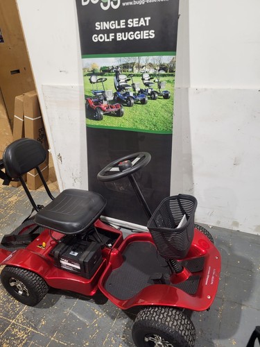 Bugg-Ease Single Seat Golf Buggy with Steering Wheel & Lightweight Seat ...