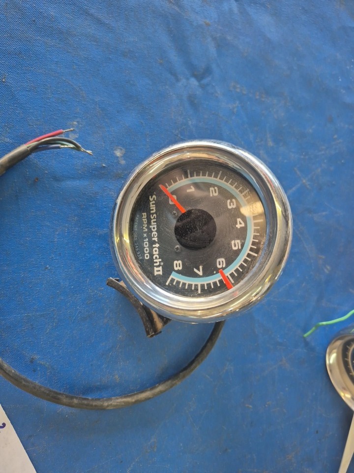VINTAGE 3" SUN SUPER TACH 8K RPM GAUGE #2 | eBay