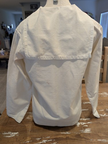 Vintage WW2 heavy cotton sailor navy Naval Uniform Top Electrician's ...